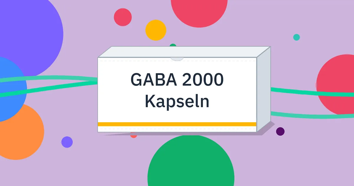 Symbolbild: Packung mit der Aufschrift GABA 2000 Kapseln (PZN 17871957) – Verfügbarkeit und Bezug in Apotheken in Frankfurt am Main