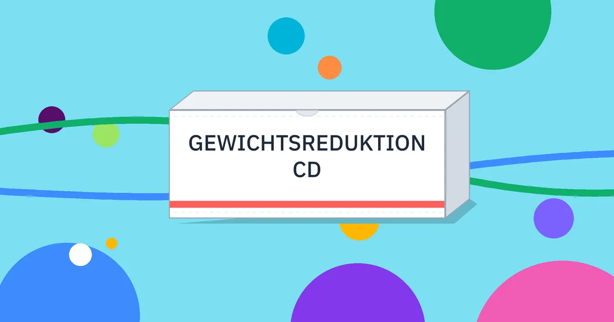 Symbolbild: Packung mit der Aufschrift GEWICHTSREDUKTION CD (PZN 05392306) – Verfügbarkeit und Bezug in Apotheken in Frankfurt am Main