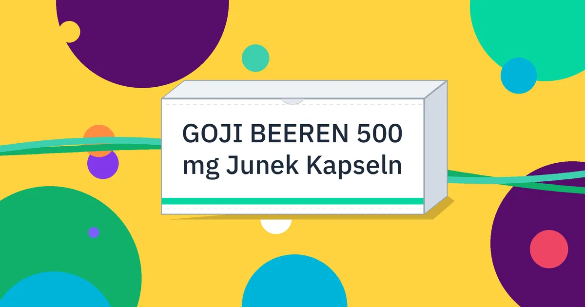 Symbolbild: Packung mit der Aufschrift GOJI BEEREN 500 mg Junek Kapseln (PZN 10051228) – Verfügbarkeit und Bezug in Apotheken in Frankfurt am Main