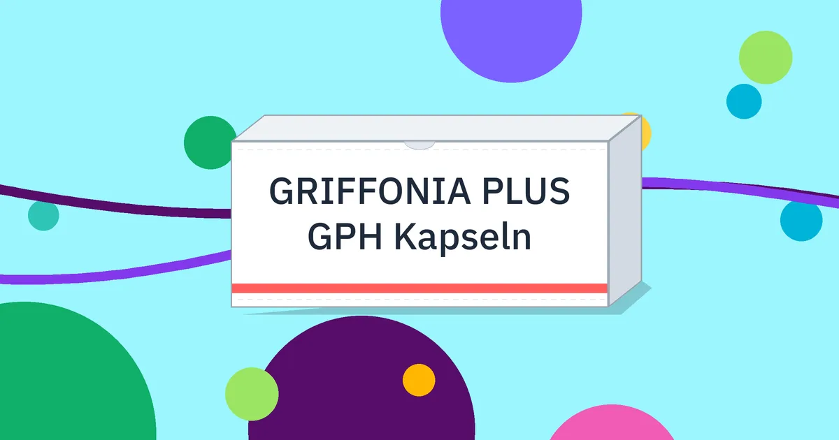 Symbolbild: Packung mit der Aufschrift GRIFFONIA PLUS GPH Kapseln (PZN 17824366) – Verfügbarkeit und Bezug in Apotheken in Frankfurt am Main