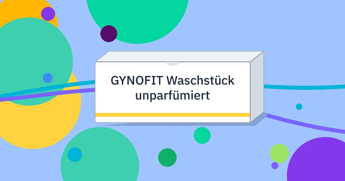 Symbolbild: Packung mit der Aufschrift GYNOFIT Waschstück unparfümiert (PZN 20399613) – Verfügbarkeit und Bezug in Apotheken in Frankfurt am Main