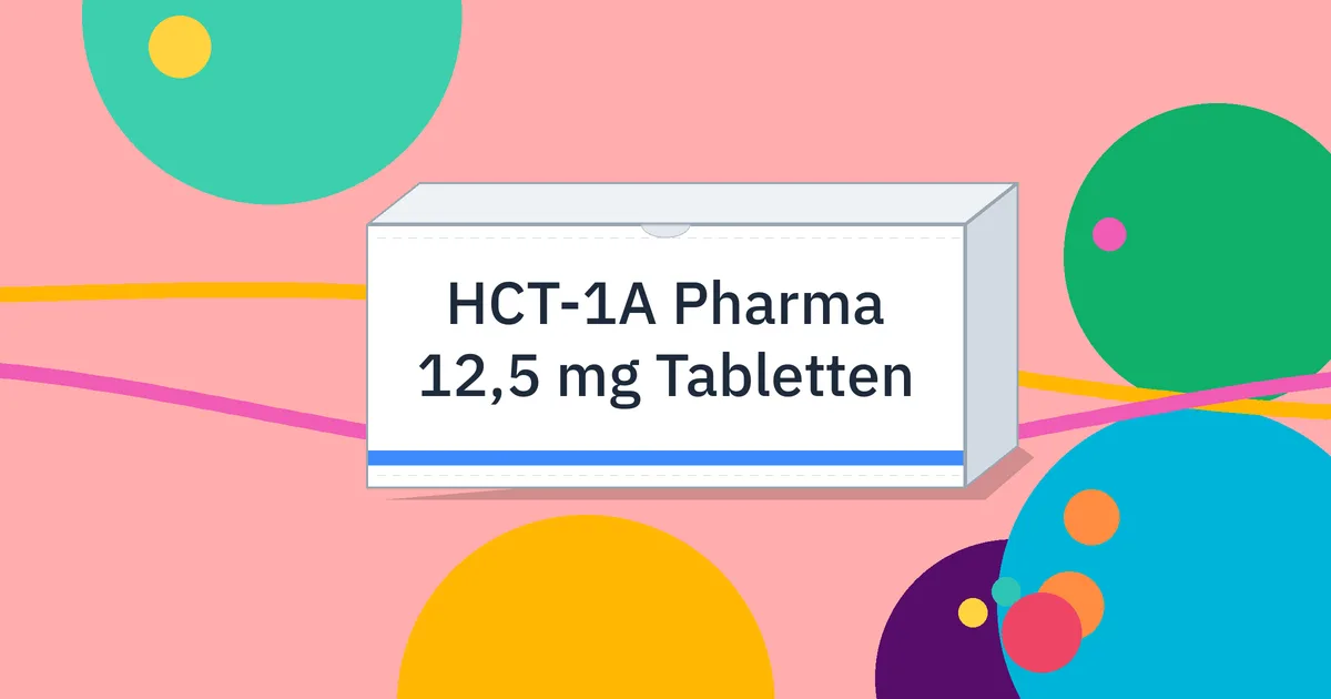 Symbolbild: Packung mit der Aufschrift HCT-1A Pharma 12,5 mg Tabletten (PZN 06453151) – Verfügbarkeit und Bezug in Apotheken in Frankfurt am Main