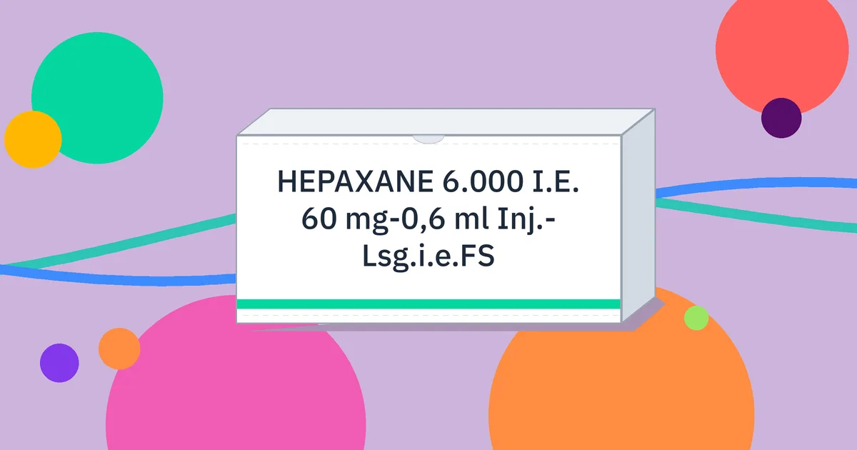 Symbolbild: Packung mit der Aufschrift HEPAXANE 6.000 I.E. 60 mg-0,6 ml Inj.-Lsg.i.e.FS (PZN 15637996) – Verfügbarkeit und Bezug in Apotheken in Frankfurt am Main