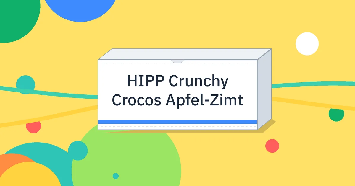 Symbolbild: Packung mit der Aufschrift HIPP Crunchy Crocos Apfel-Zimt (PZN 19748681) – Verfügbarkeit und Bezug in Apotheken in Frankfurt am Main