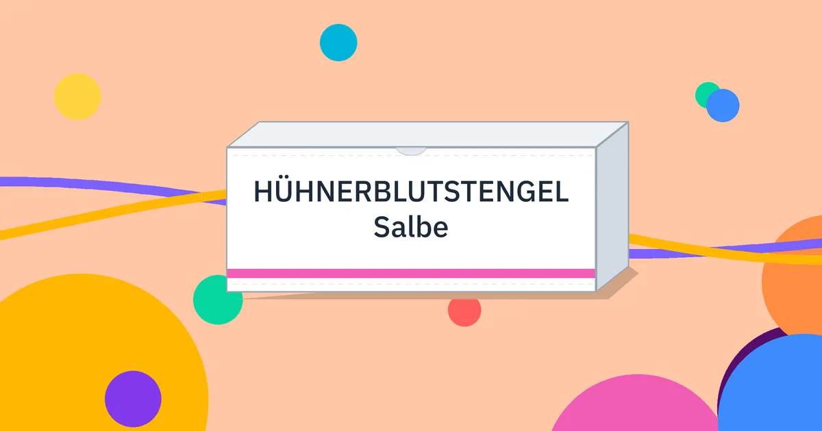 Symbolbild: Packung mit der Aufschrift HÜHNERBLUTSTENGEL Salbe (PZN 18781015) – Verfügbarkeit und Bezug in Apotheken in Frankfurt am Main