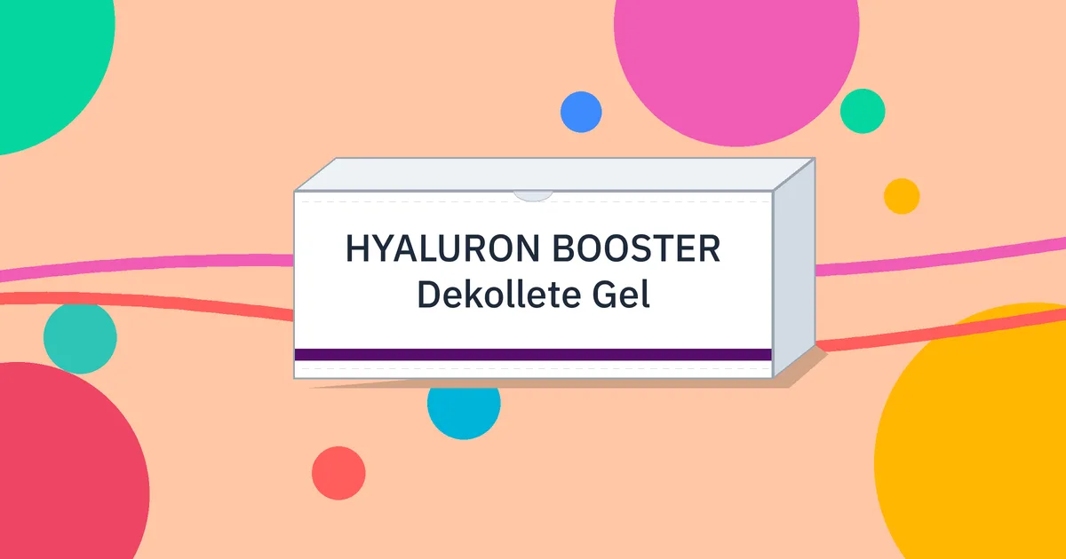 Symbolbild: Packung mit der Aufschrift HYALURON BOOSTER Dekollete Gel (PZN 14155746) – Verfügbarkeit und Bezug in Apotheken in Frankfurt am Main