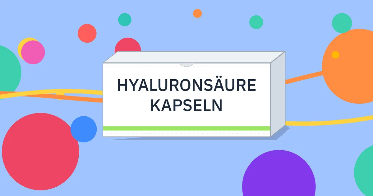 Symbolbild: Packung mit der Aufschrift HYALURONSÄURE KAPSELN (PZN 07575672) – Verfügbarkeit und Bezug in Apotheken in Frankfurt am Main