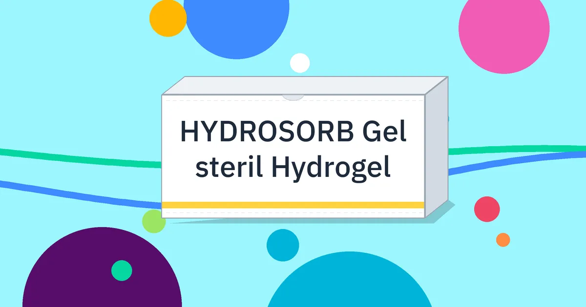 Symbolbild: Packung mit der Aufschrift HYDROSORB Gel steril Hydrogel (PZN 16511926) – Verfügbarkeit und Bezug in Apotheken in Frankfurt am Main