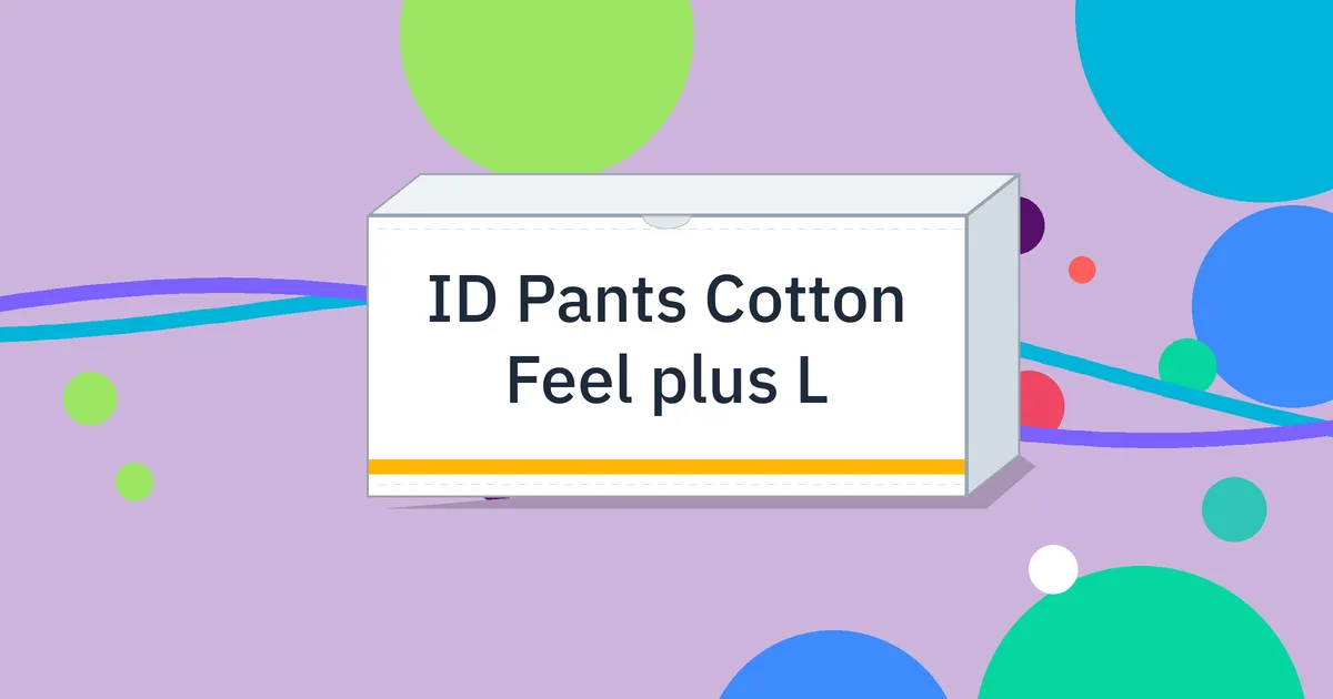 Symbolbild: Packung mit der Aufschrift ID Pants Cotton Feel plus L (PZN 00142220) – Verfügbarkeit und Bezug in Apotheken in Frankfurt am Main