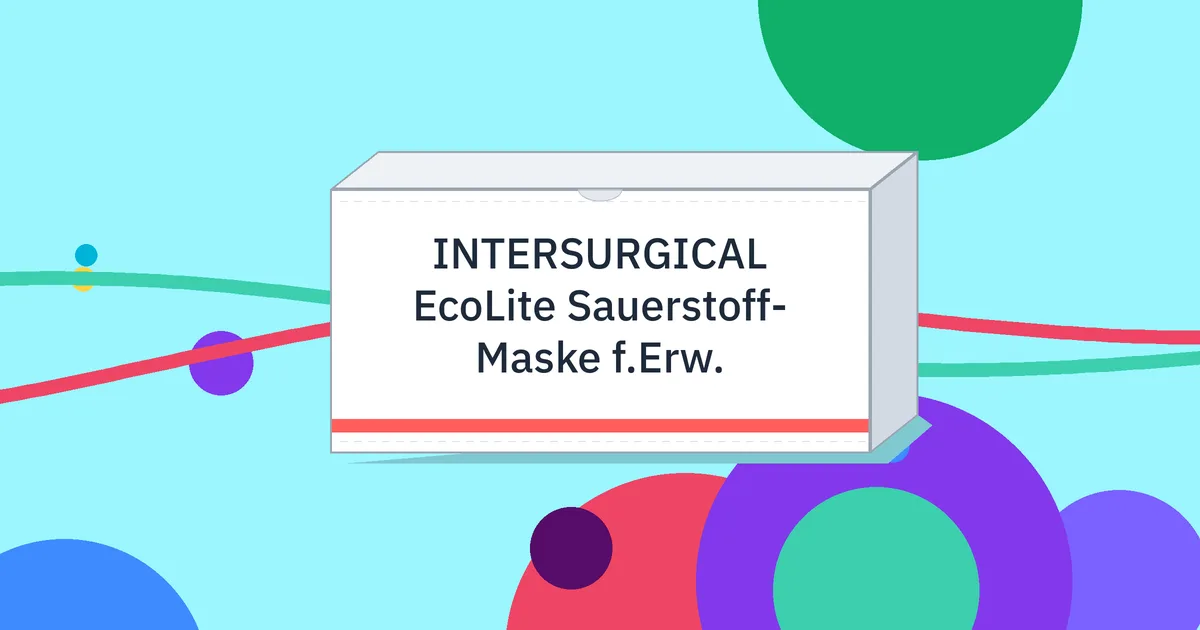 Symbolbild: Packung mit der Aufschrift INTERSURGICAL EcoLite Sauerstoff-Maske f.Erw. (PZN 16787723) – Verfügbarkeit und Bezug in Apotheken in Frankfurt am Main