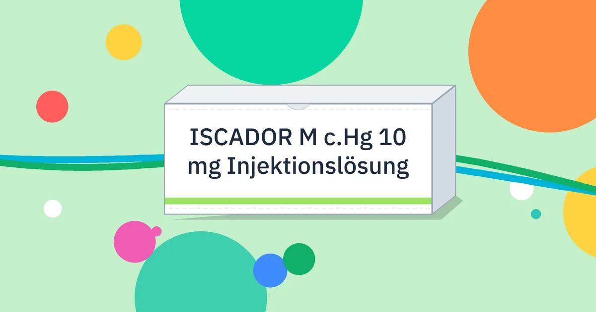 Symbolbild: Packung mit der Aufschrift ISCADOR M c.Hg 10 mg Injektionslösung (PZN 01385769) – Verfügbarkeit und Bezug in Apotheken in Frankfurt am Main