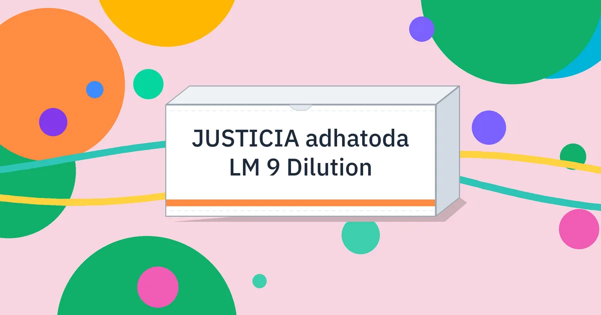 Symbolbild: Packung mit der Aufschrift JUSTICIA adhatoda LM 9 Dilution (PZN 13565525) – Verfügbarkeit und Bezug in Apotheken in Frankfurt am Main