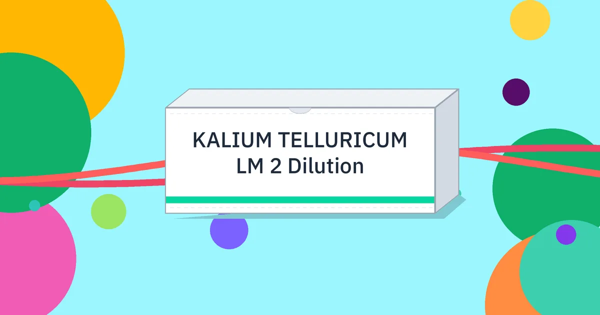 Symbolbild: Packung mit der Aufschrift KALIUM TELLURICUM LM 2 Dilution (PZN 12927110) – Verfügbarkeit und Bezug in Apotheken in Frankfurt am Main