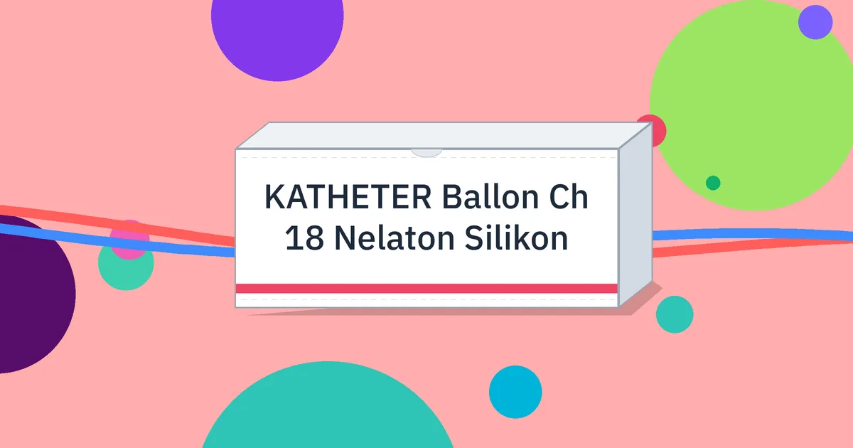 Symbolbild: Packung mit der Aufschrift KATHETER Ballon Ch 18 Nelaton Silikon (PZN 02441375) – Verfügbarkeit und Bezug in Apotheken in Frankfurt am Main