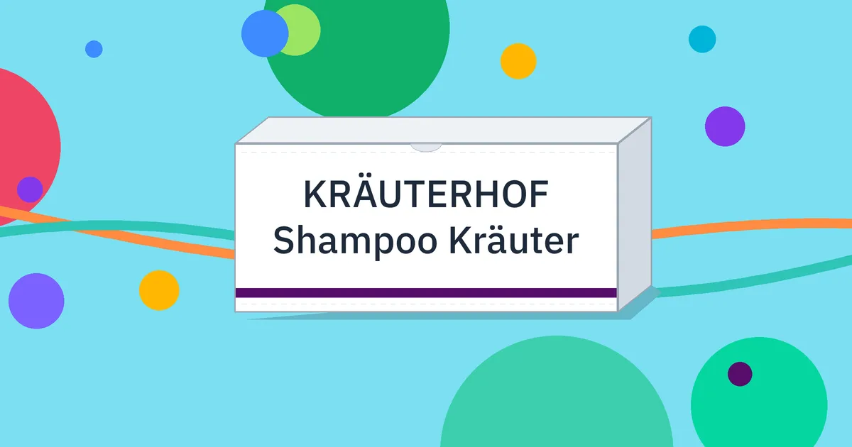 Symbolbild: Packung mit der Aufschrift KRÄUTERHOF Shampoo Kräuter (PZN 11292431) – Verfügbarkeit und Bezug in Apotheken in Frankfurt am Main