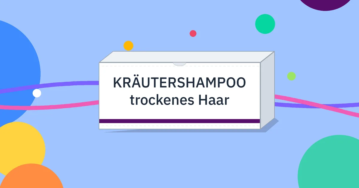 Symbolbild: Packung mit der Aufschrift KRÄUTERSHAMPOO trockenes Haar (PZN 16202007) – Verfügbarkeit und Bezug in Apotheken in Frankfurt am Main