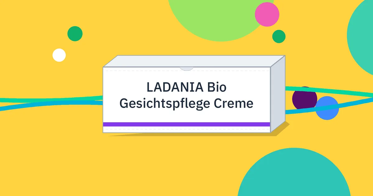 Symbolbild: Packung mit der Aufschrift LADANIA Bio Gesichtspflege Creme (PZN 15371529) – Verfügbarkeit und Bezug in Apotheken in Frankfurt am Main