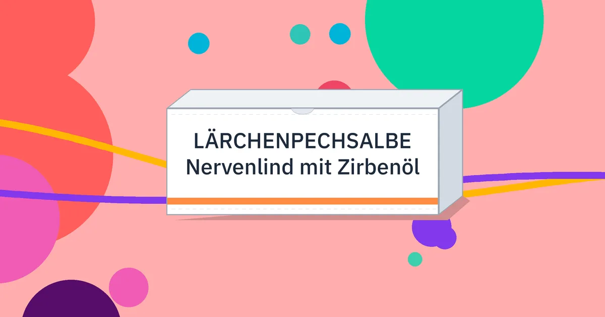 Symbolbild: Packung mit der Aufschrift LÄRCHENPECHSALBE Nervenlind mit Zirbenöl (PZN 13717024) – Verfügbarkeit und Bezug in Apotheken in Frankfurt am Main