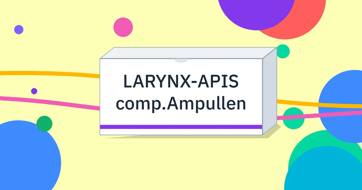Symbolbild: Packung mit der Aufschrift LARYNX-APIS comp.Ampullen (PZN 02086023) – Verfügbarkeit und Bezug in Apotheken in Frankfurt am Main