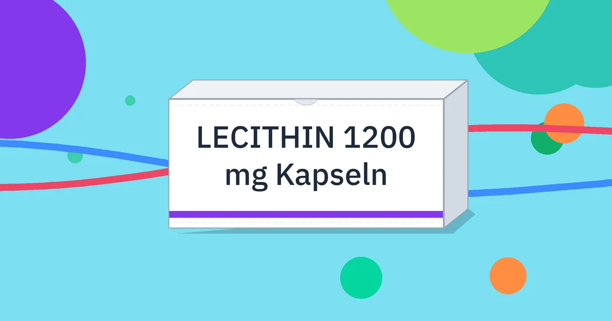 Symbolbild: Packung mit der Aufschrift LECITHIN 1200 mg Kapseln (PZN 17426418) – Verfügbarkeit und Bezug in Apotheken in Frankfurt am Main