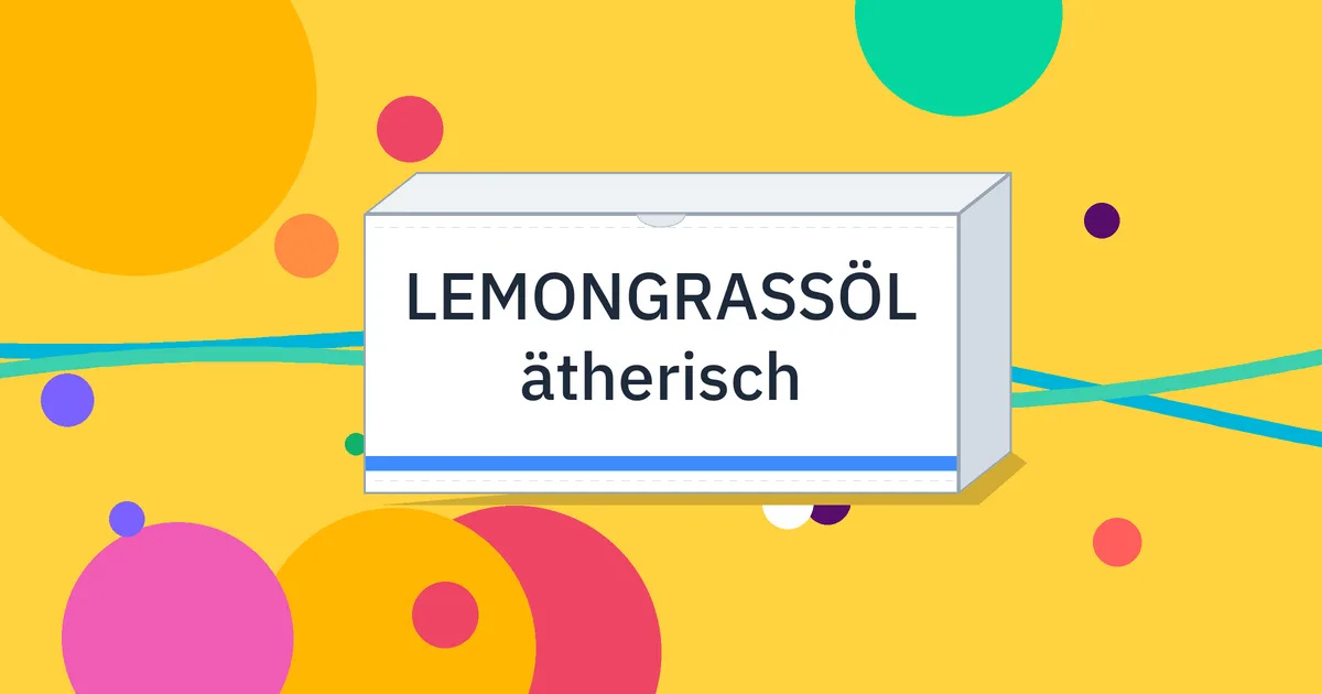 Symbolbild: Packung mit der Aufschrift LEMONGRASSÖL ätherisch (PZN 18005050) – Verfügbarkeit und Bezug in Apotheken in Frankfurt am Main
