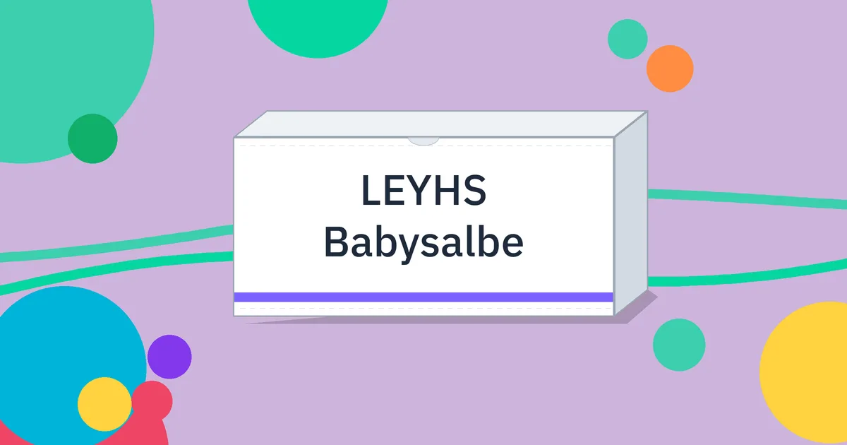 Symbolbild: Packung mit der Aufschrift LEYHS Babysalbe (PZN 07381152) – Verfügbarkeit und Bezug in Apotheken in Frankfurt am Main
