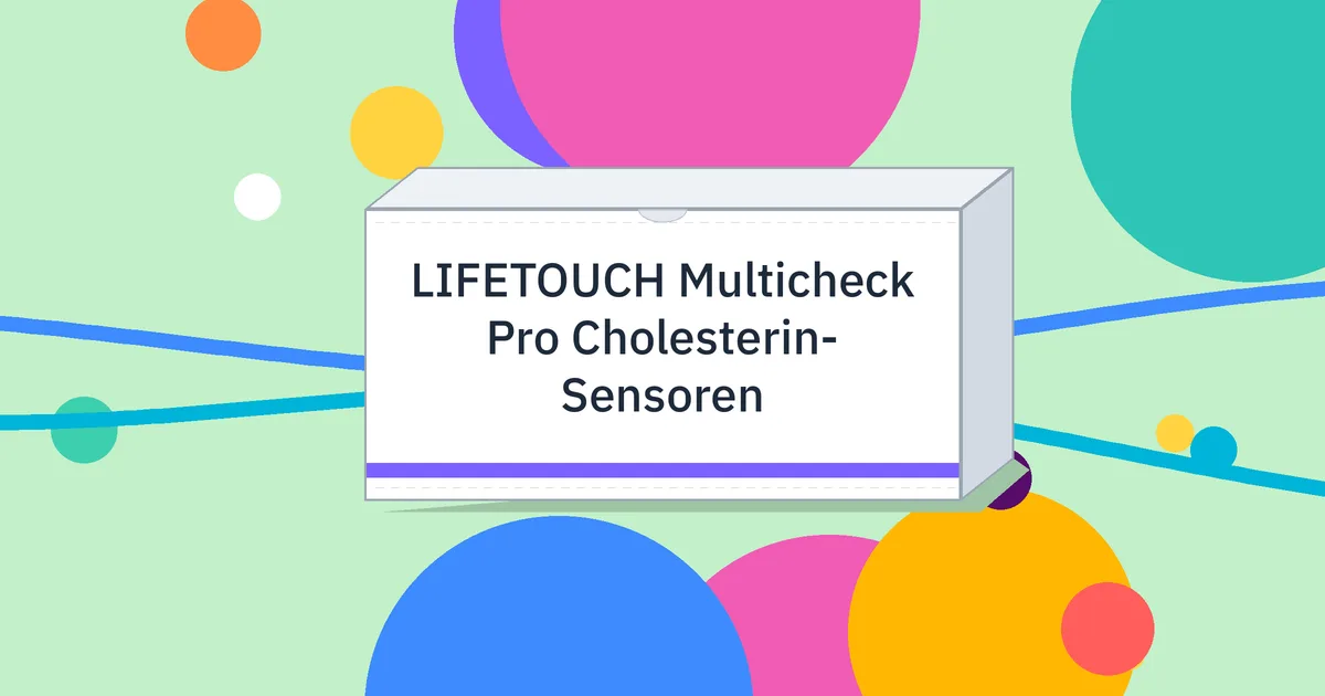 Symbolbild: Packung mit der Aufschrift LIFETOUCH Multicheck Pro Cholesterin-Sensoren (PZN 11304393) – Verfügbarkeit und Bezug in Apotheken in Frankfurt am Main