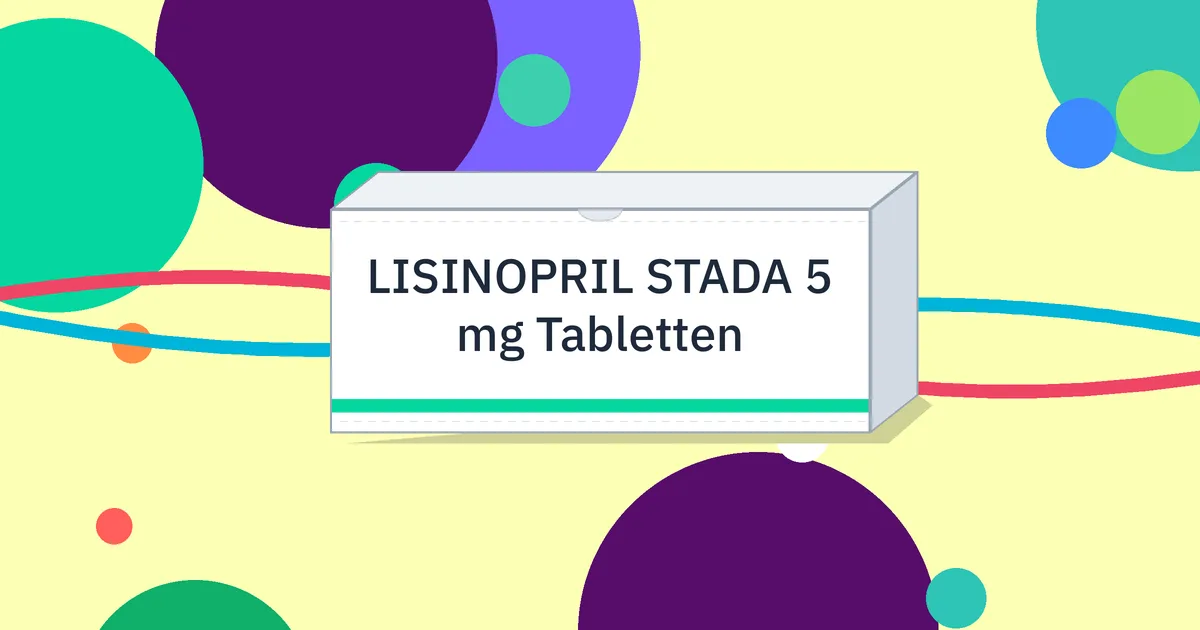 Symbolbild: Packung mit der Aufschrift LISINOPRIL STADA 5 mg Tabletten (PZN 00570418) – Verfügbarkeit und Bezug in Apotheken in Frankfurt am Main