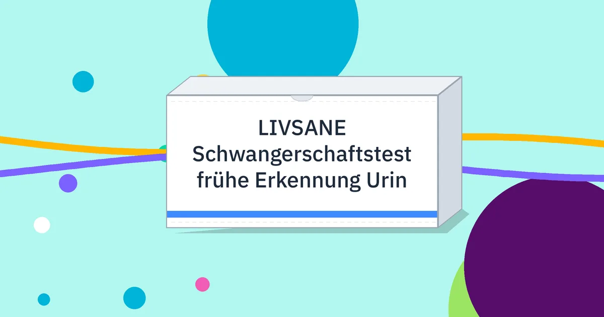 Symbolbild: Packung mit der Aufschrift LIVSANE Schwangerschaftstest frühe Erkennung Urin (PZN 15743310) – Verfügbarkeit und Bezug in Apotheken in Frankfurt am Main