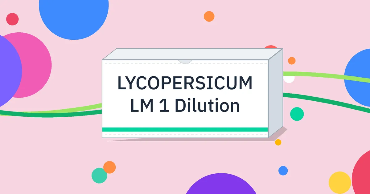 Symbolbild: Packung mit der Aufschrift LYCOPERSICUM LM 1 Dilution (PZN 13537428) – Verfügbarkeit und Bezug in Apotheken in Frankfurt am Main