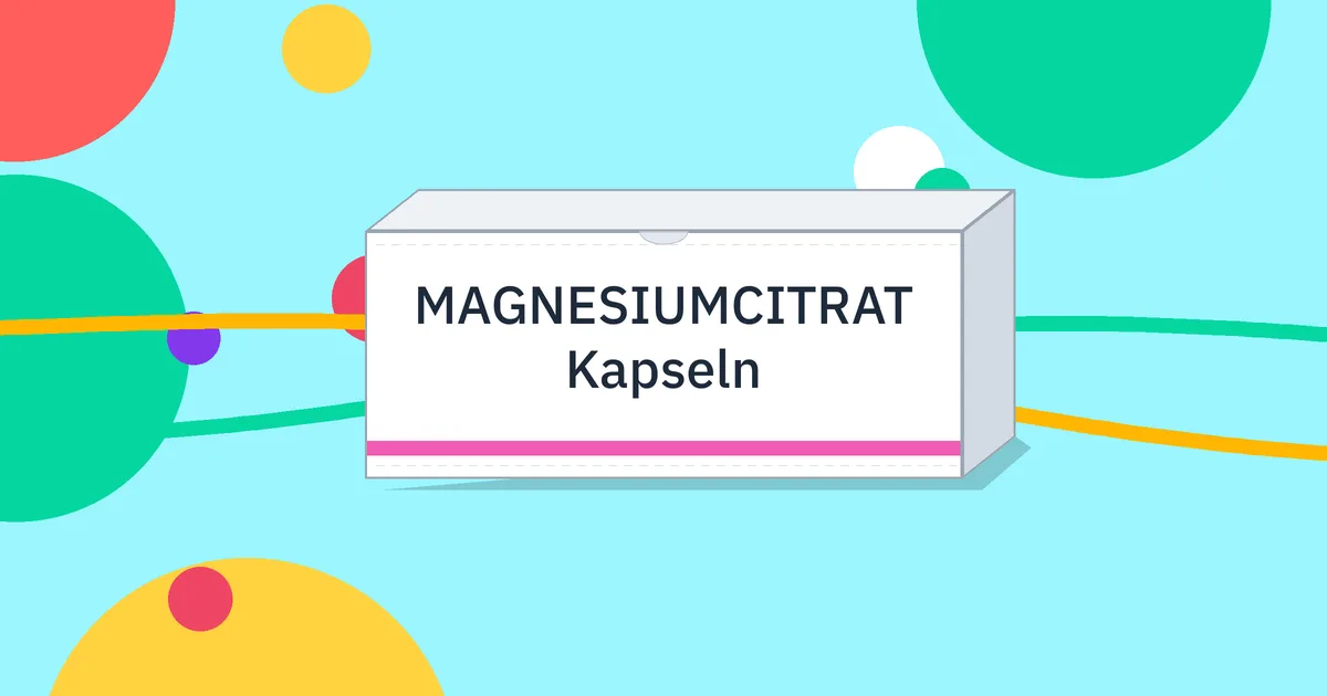 Symbolbild: Packung mit der Aufschrift MAGNESIUMCITRAT Kapseln (PZN 18665800) – Verfügbarkeit und Bezug in Apotheken in Frankfurt am Main