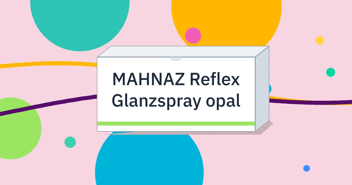 Symbolbild: Packung mit der Aufschrift MAHNAZ Reflex Glanzspray opal (PZN 15242157) – Verfügbarkeit und Bezug in Apotheken in Frankfurt am Main