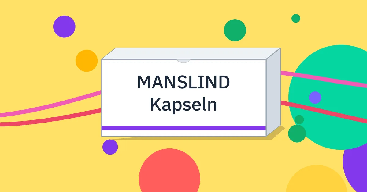 Symbolbild: Packung mit der Aufschrift MANSLIND Kapseln (PZN 16770622) – Verfügbarkeit und Bezug in Apotheken in Frankfurt am Main