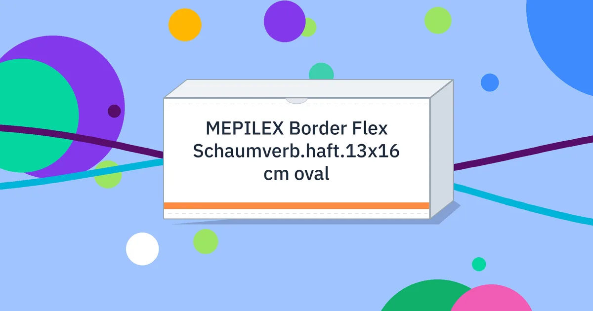 Symbolbild: Packung mit der Aufschrift MEPILEX Border Flex Schaumverb.haft.13x16 cm oval (PZN 17832609) – Verfügbarkeit und Bezug in Apotheken in Frankfurt am Main