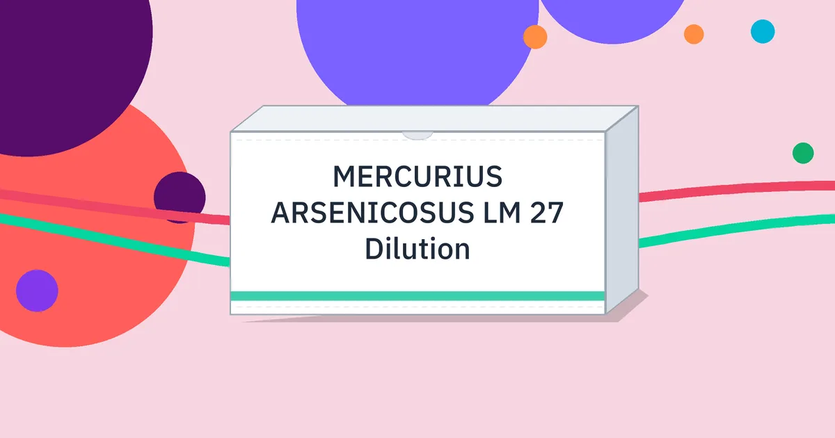 Symbolbild: Packung mit der Aufschrift MERCURIUS ARSENICOSUS LM 27 Dilution (PZN 13606247) – Verfügbarkeit und Bezug in Apotheken in Frankfurt am Main