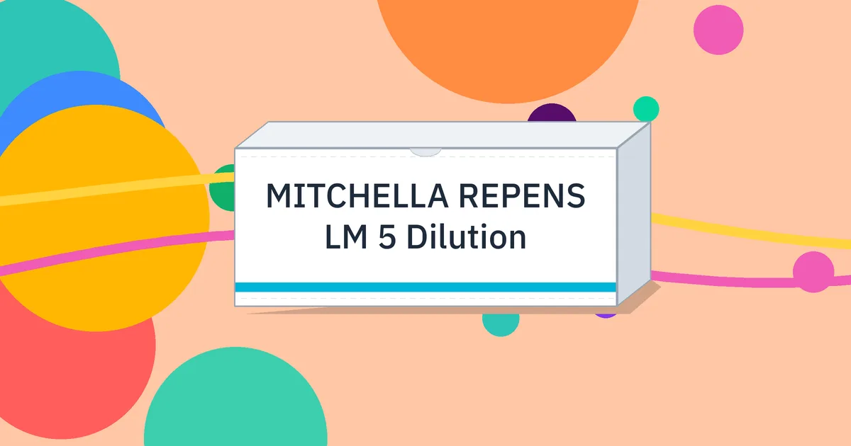 Symbolbild: Packung mit der Aufschrift MITCHELLA REPENS LM 5 Dilution (PZN 13609240) – Verfügbarkeit und Bezug in Apotheken in Frankfurt am Main