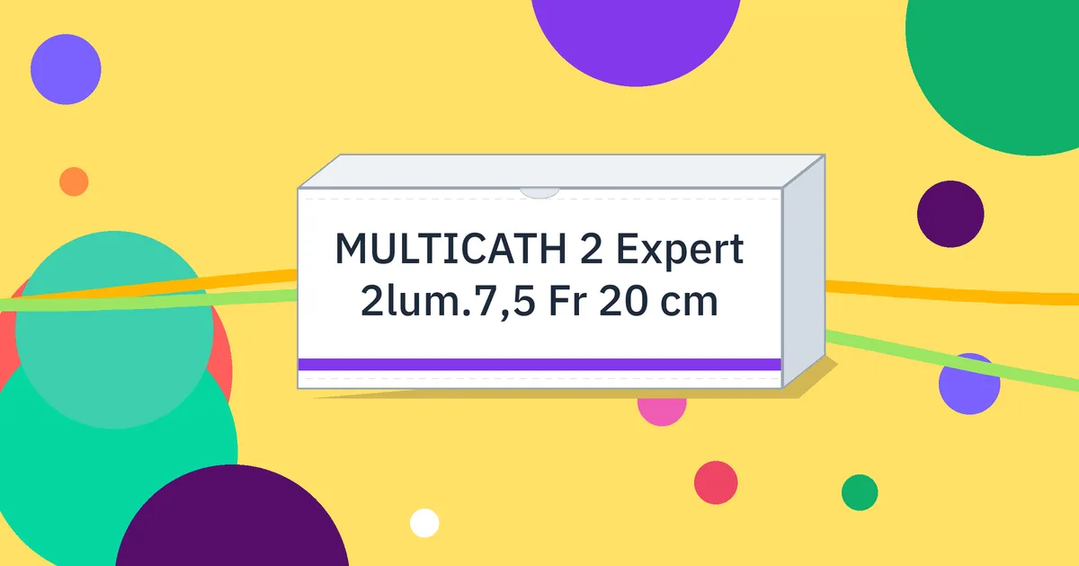 Symbolbild: Packung mit der Aufschrift MULTICATH 2 Expert 2lum.7,5 Fr 20 cm (PZN 09446513) – Verfügbarkeit und Bezug in Apotheken in Frankfurt am Main