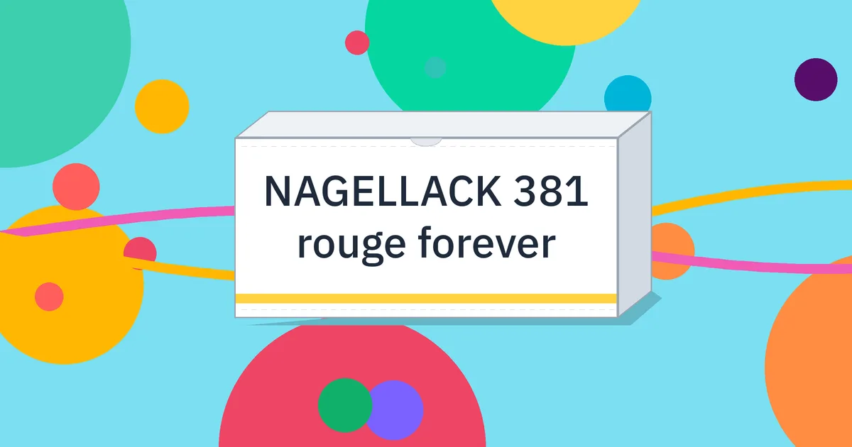 Symbolbild: Packung mit der Aufschrift NAGELLACK 381 rouge forever (PZN 10849765) – Verfügbarkeit und Bezug in Apotheken in Frankfurt am Main