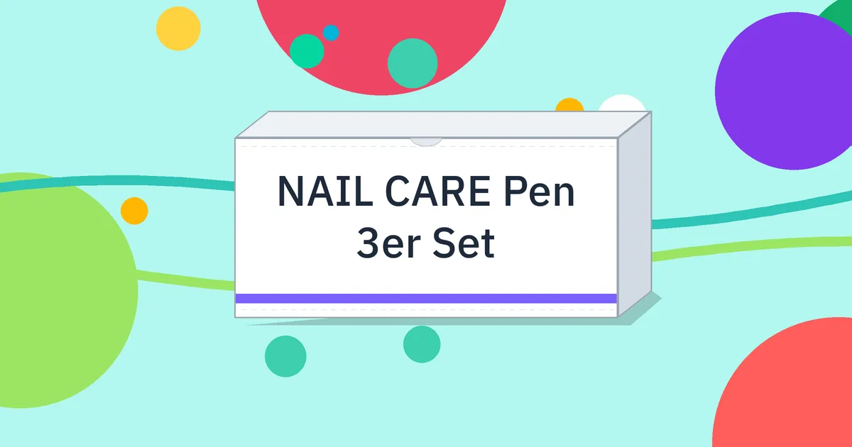 Symbolbild: Packung mit der Aufschrift NAIL CARE Pen 3er Set (PZN 20098478) – Verfügbarkeit und Bezug in Apotheken in Frankfurt am Main