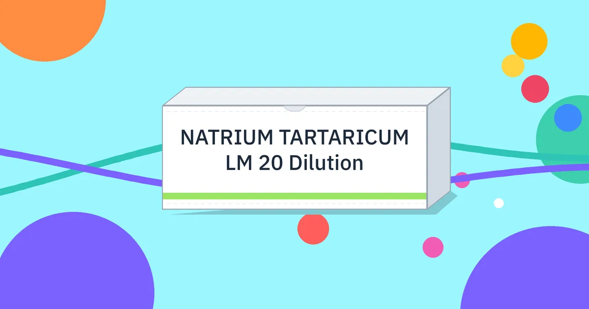Symbolbild: Packung mit der Aufschrift NATRIUM TARTARICUM LM 20 Dilution (PZN 12967782) – Verfügbarkeit und Bezug in Apotheken in Frankfurt am Main