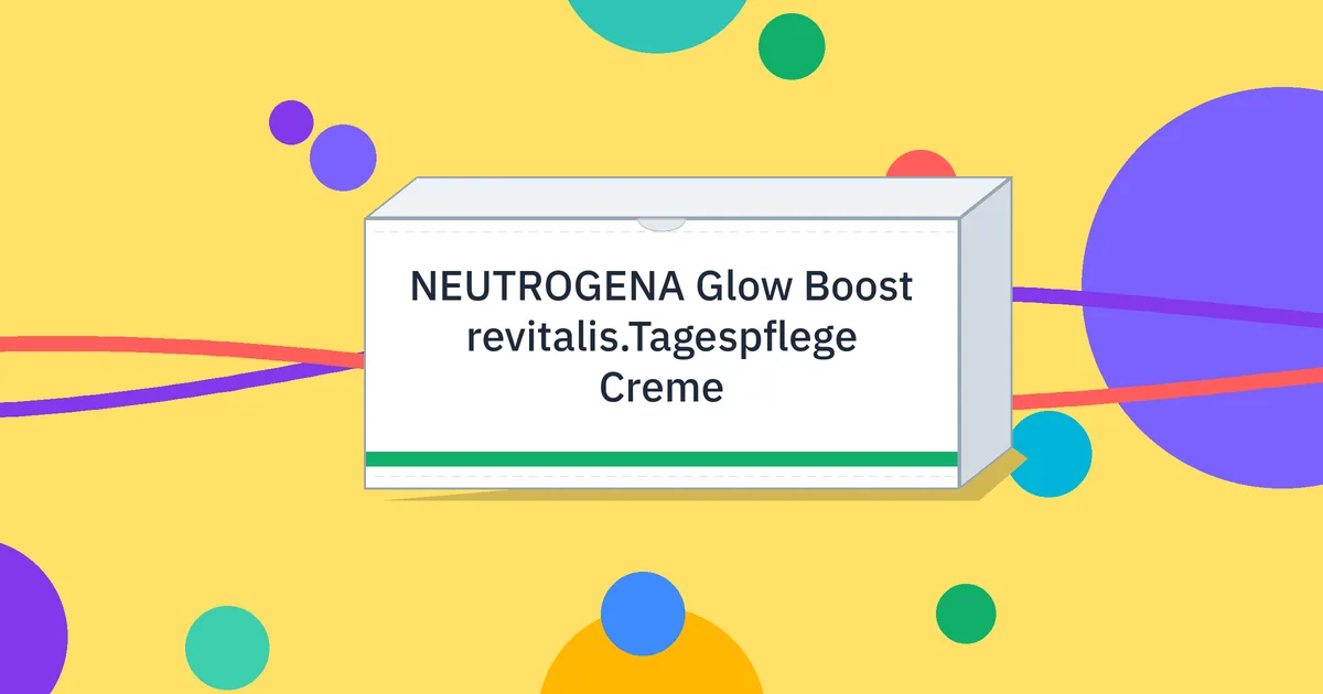 Symbolbild: Packung mit der Aufschrift NEUTROGENA Glow Boost revitalis.Tagespflege Creme (PZN 17250468) – Verfügbarkeit und Bezug in Apotheken in Frankfurt am Main