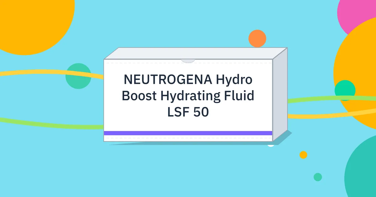 Symbolbild: Packung mit der Aufschrift NEUTROGENA Hydro Boost Hydrating Fluid LSF 50 (PZN 19492833) – Verfügbarkeit und Bezug in Apotheken in Frankfurt am Main