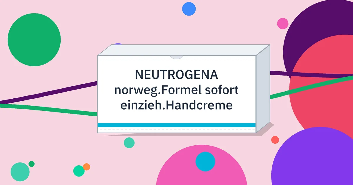 Symbolbild: Packung mit der Aufschrift NEUTROGENA norweg.Formel sofort einzieh.Handcreme (PZN 18333995) – Verfügbarkeit und Bezug in Apotheken in Frankfurt am Main