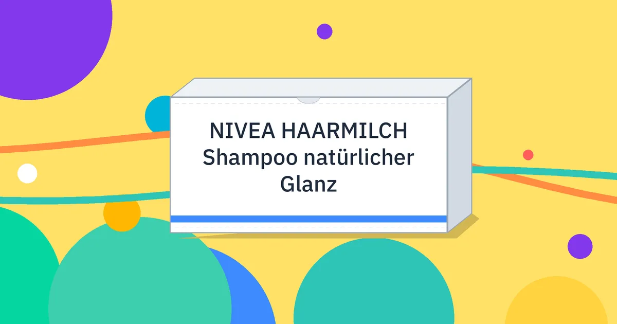 Symbolbild: Packung mit der Aufschrift NIVEA HAARMILCH Shampoo natürlicher Glanz (PZN 14368583) – Verfügbarkeit und Bezug in Apotheken in Frankfurt am Main