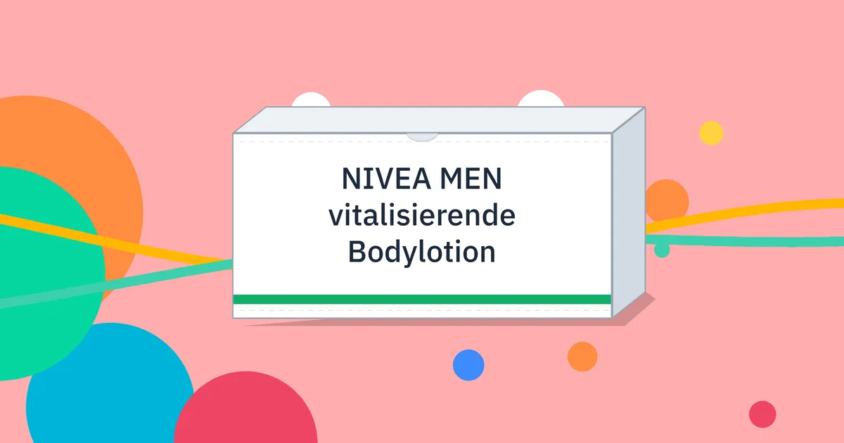 Symbolbild: Packung mit der Aufschrift NIVEA MEN vitalisierende Bodylotion (PZN 11326331) – Verfügbarkeit und Bezug in Apotheken in Frankfurt am Main