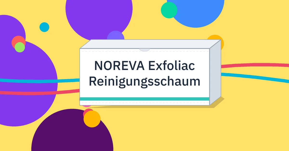 Symbolbild: Packung mit der Aufschrift NOREVA Exfoliac Reinigungsschaum (PZN 09621100) – Verfügbarkeit und Bezug in Apotheken in Frankfurt am Main