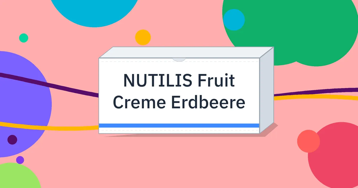 Symbolbild: Packung mit der Aufschrift NUTILIS Fruit Creme Erdbeere (PZN 20057284) – Verfügbarkeit und Bezug in Apotheken in Frankfurt am Main
