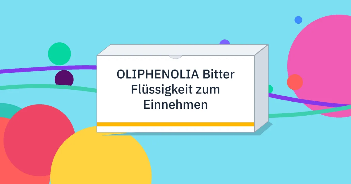Symbolbild: Packung mit der Aufschrift OLIPHENOLIA Bitter Flüssigkeit zum Einnehmen (PZN 12453379) – Verfügbarkeit und Bezug in Apotheken in Frankfurt am Main