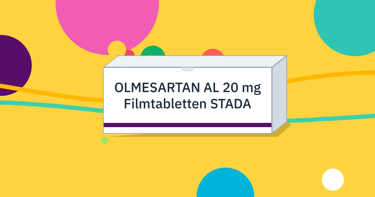 Symbolbild: Packung mit der Aufschrift OLMESARTAN AL 20 mg Filmtabletten STADA (PZN 19818861) – Verfügbarkeit und Bezug in Apotheken in Frankfurt am Main