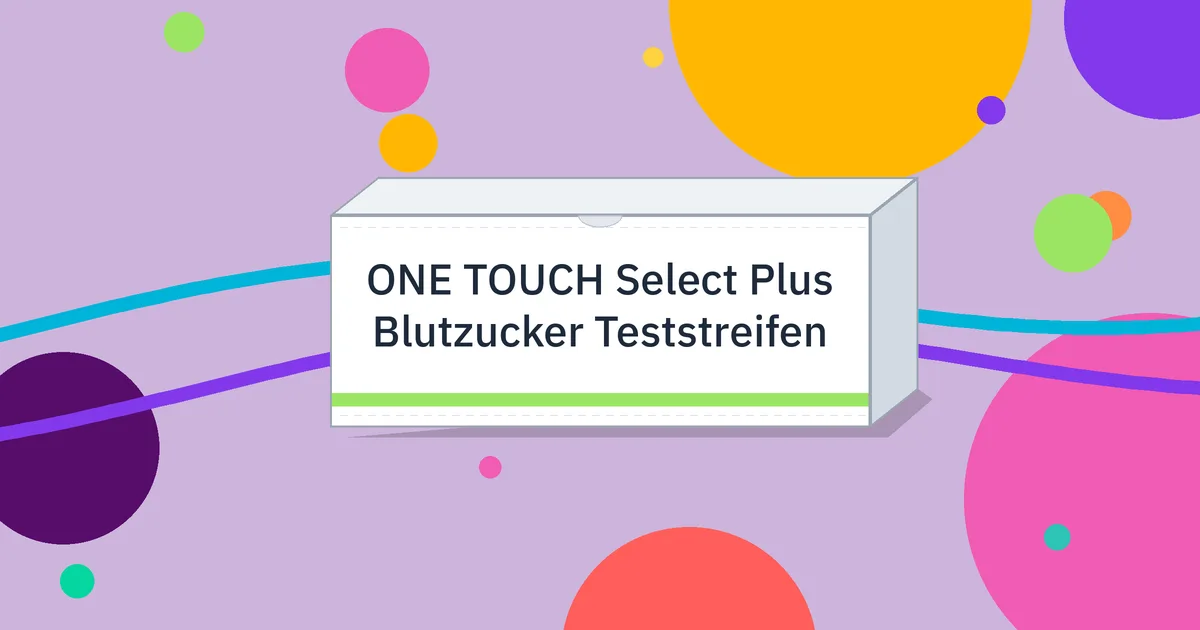 Symbolbild: Packung mit der Aufschrift ONE TOUCH Select Plus Blutzucker Teststreifen (PZN 13228928) – Verfügbarkeit und Bezug in Apotheken in Frankfurt am Main